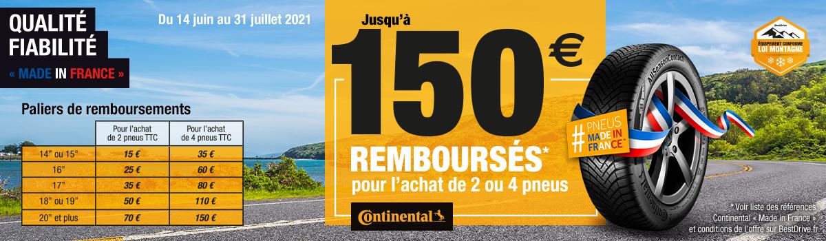 Promotion pneu Continental : Offre promo pneu - BestDrive
